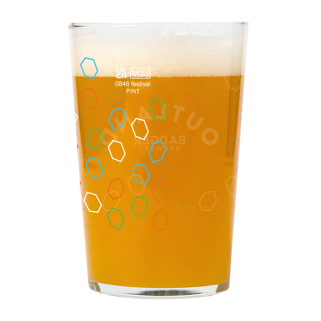 Buy Outland Colour Hexagon Craft Beer Pint Glass Online