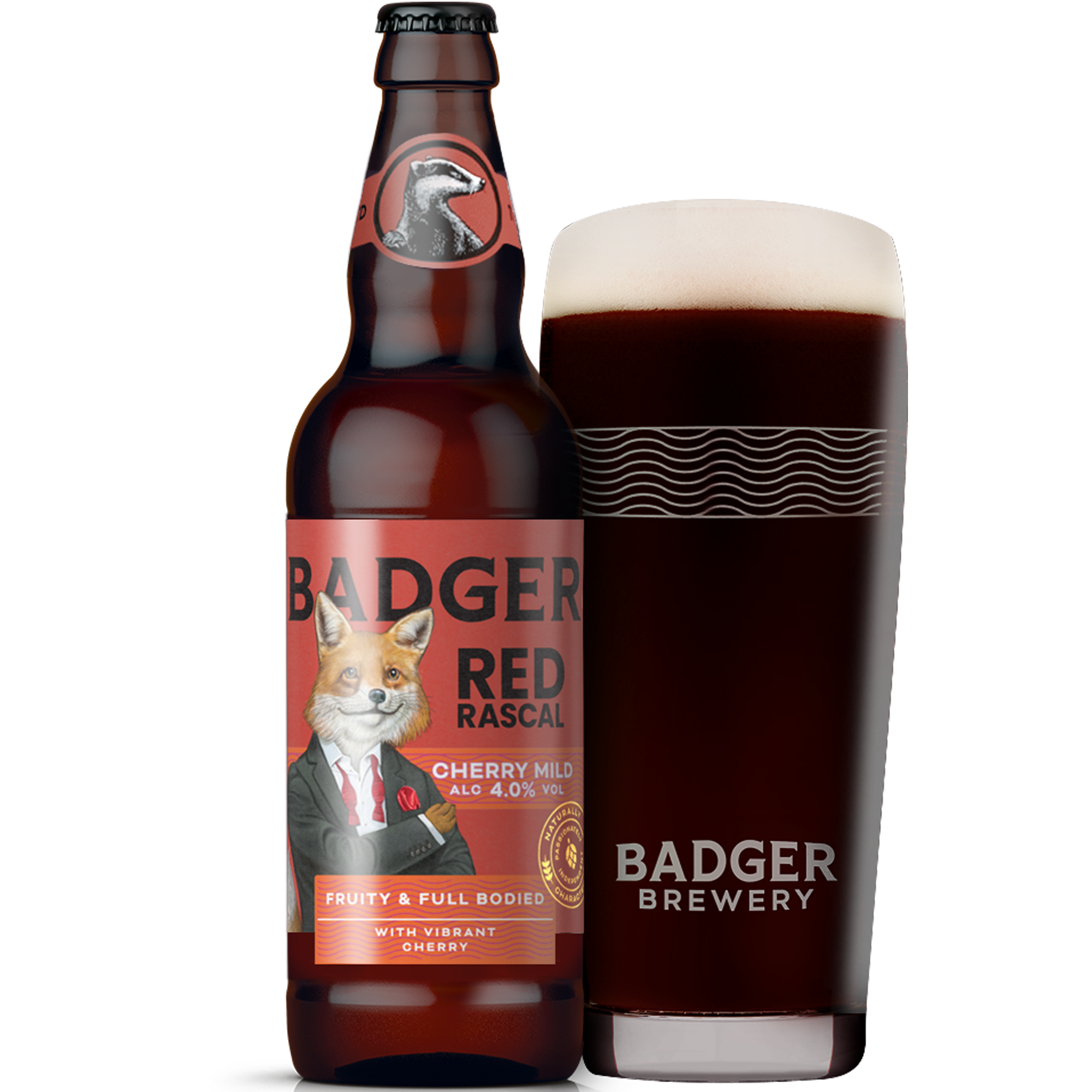 Buy Badger Red Rascal Cherry Mild Beer Online | 4.0% ABV